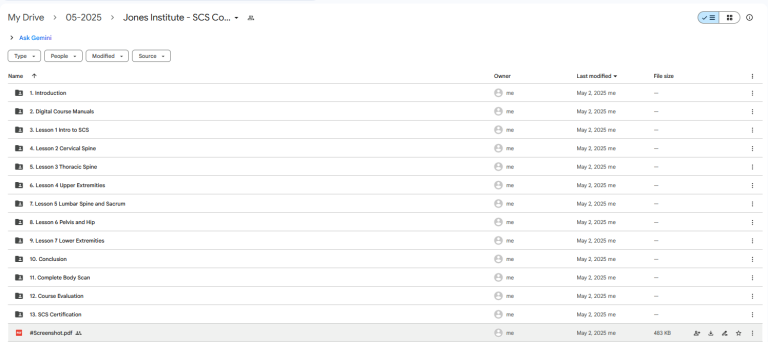 Jones Institute: Strain Counterstrain (SCS) Complete Body Course